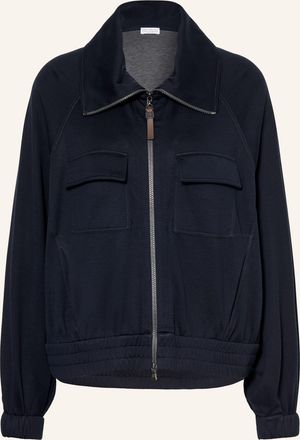 Brunello Cucinelli Brunello Cucinelli Sweatjacke Mit Seide blau