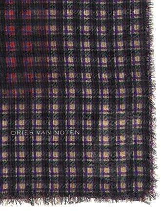 Dries Van Noten Folk Scarf - Black