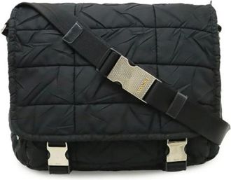 Prada unisex, Pre-owned, Noir, Taille: ONE Size Sac bandouli&egrave;re en nylon Pre-owned