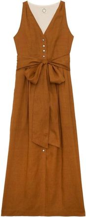 Ines De La Fressange Femme, Robes, Brun, Taille: 42 FR Ambre Tie Dress