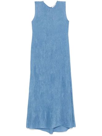 Gabriela Hearst robe Carling à coupe longue - Bleu