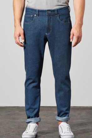 Hempage Hempage Herren vegan Jeans 5-Pocket Rinswash Blau