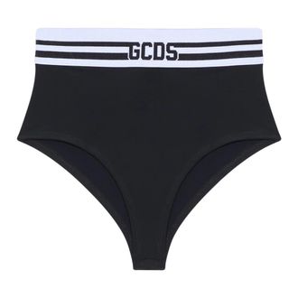 GCDS High-waist Jacquard Logo Brief - - Underwear - Damen - Schwarzk - M