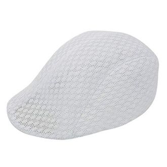 Generic Oreille B&eacute;rets Confortables pour Hommes Maille dans et Lin Respirant Casquettes de Baseball pour Femmes Filles Casquette &agrave; Visi&egrave;re 51, Blanc., taille 