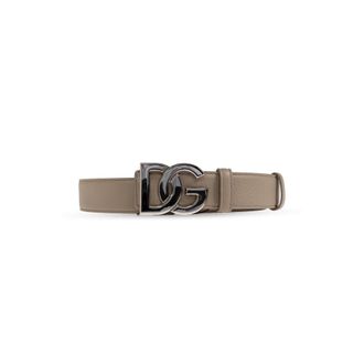 Dolce & Gabbana G&uuml;rtel mit Logo - - Accessories - Herren - Beige - 115 CM
