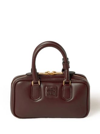Miu Miu mini sac à main Arcadie - Marron