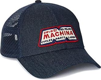 Deus Ex Machina Casquette avec visière bleu Union Trucker, Indigo, Taille Unique