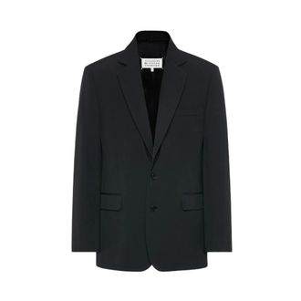 Maison Margiela Einknopf-Blazer aus Wolle - - Jackets - Herren - Schwarzk - M