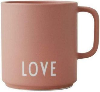 DESIGN LETTERS Kaffeebecher mit Henkel 250 Ml | Porzellan Kaffeetasse mit spruch | Lieblingsmensch Geschenk | Ideal als Cappuccino Tassen, Teetasse | Geschenke f&uuml;r F