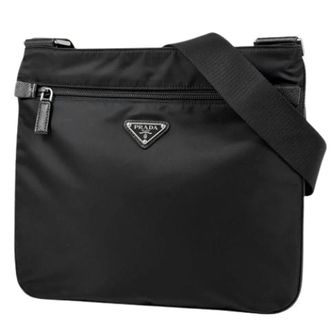 Prada Sac &agrave; bandouli&egrave;re Pre-owned Vintage en nylon - Femme - Pre-owned - Noir - Taille: ONE Size