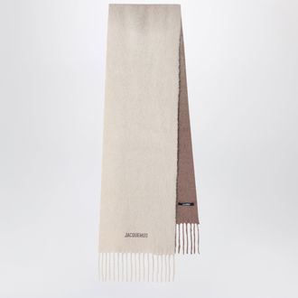 Jacquemus Beiger Moisson Schal aus Alpakawolle