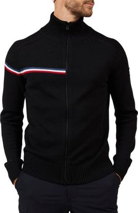 Rossignol Sweat zipp&eacute; &agrave; col montant en laine m&eacute;rinos