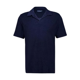 Frescobol Carioca Frottee-Baumwoll-Polo - - Tops - Herren - Blau - M