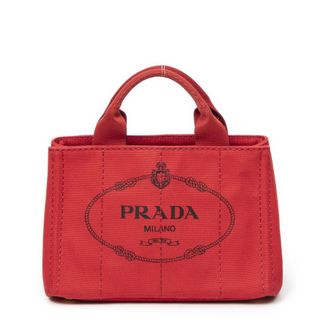Prada Crossbody Bags - Small Canapa Tote - Gr. unisize - in Rot - f&uuml;r Damen