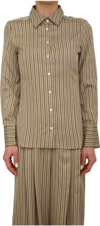 Marella Femme, Blouses et Chemises, Brun, Taille: 40 FR Camicia