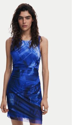 Desigual Kleid für den Alltag Bratislava 25SWVK47 Blau Slim Fit