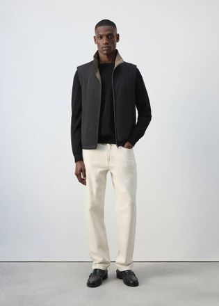 Mango Gilet r&eacute;versible r&eacute;sistant &agrave; leau noir - Homme - XXL - MANGO MAN