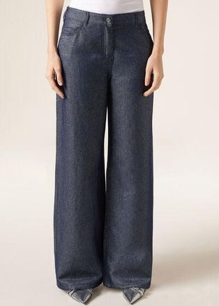 Calzedonia Palazzo-jeans Ultralight Glitter Blau
