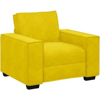 vidaXL Sessel Gelb 60 cm Samt vidaXL