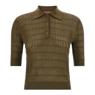 Max Mara MstGallo Polo - - Knitwear - Damen - Gr&uuml;n - L