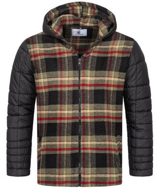 Rock Creek Steppjacke Herren Flanelljacke mit Kapuze H-265