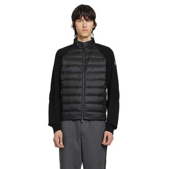 Moncler Wool Blend Padded Zip-Up Cardigan