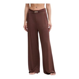 Liu Jo Gl&auml;nzende Jerseyhose - - Trousers - Damen - Braun - S
