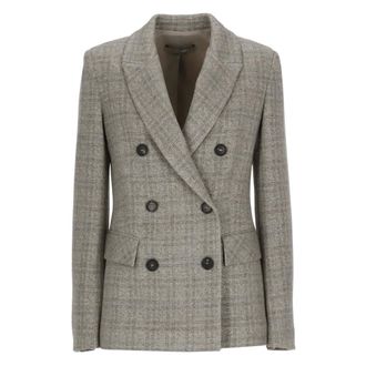 D.exterior Blazer Double-Bouton - Femme - Vestes - Gris - Taille: 38 FR