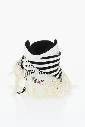 Saint Laurent Leather High-Top Sneakers BANDANA Saint Laurent
