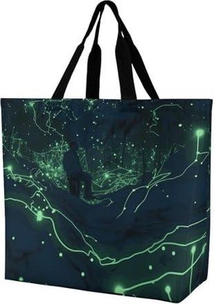 Generic Brille Dans Le Noir Sac Fourre-Tout L&eacute;ger Sacs Grand Sac A Main Femmes Pour Travail Shopping Quotidienne