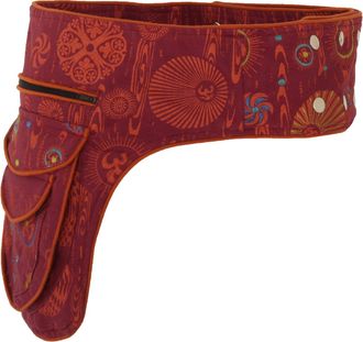 Purewonder G&uuml;rteltasche mit Druckkn&ouml;pfen H&uuml;fttasche Nr. 20 Rot