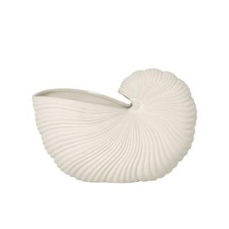 Ferm Living Vase Shell - Blanc - Grès - Designer Trine Andersen
