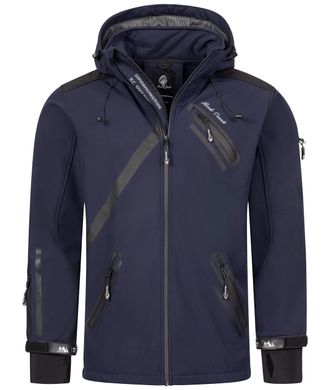 Rock Creek Herren Softshell Jacke Outdoor Regenjacke Softshelljacke Windbreaker Laufjacke Wanderjacke Funktions Sport Jacken H-127 Navy S