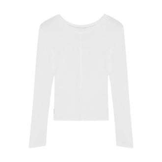 Won Hundred Irine LS Top - - Tops - Damen - Wei&szlig; - S