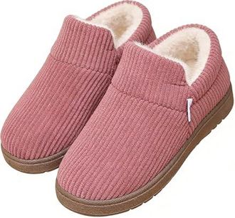 Generic Pantoufles dhiver doubl&eacute;es en polaire pour femme - Doublure chaude en peluche - Semelle antid&eacute;rapante - Chaussures dint&eacute;rieur confortables pour int&eacute;ri