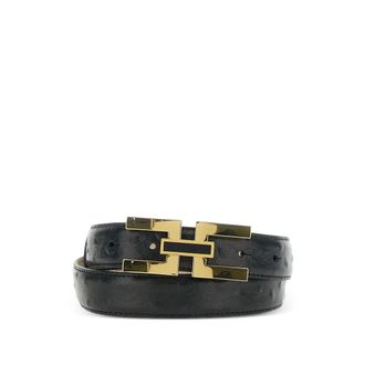 Elisabetta Franchi Femme, Accessoires, Noir, Taille: XL Ceinture &agrave; boucle logo