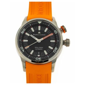 Maurice Lacroix Femme, Accessoires, Orange, Taille: ONE Size Montre Automatique