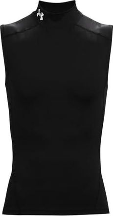 Under Armour Heatgear Armour Compression Mock Sleeveless Veste, Noir/Blanc, 3XL Homme