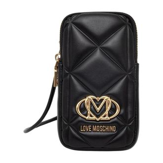 Love Moschino Sac Q &agrave; effet gaufr&eacute; - Femme - Accessoires - Noir - Taille: ONE Size