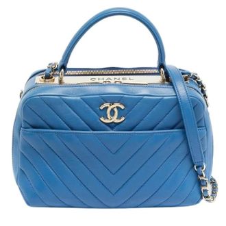 Chanel Pre-owned Lederhandtasche - - Pre-owned - Damen - Blau - ONE SIZE