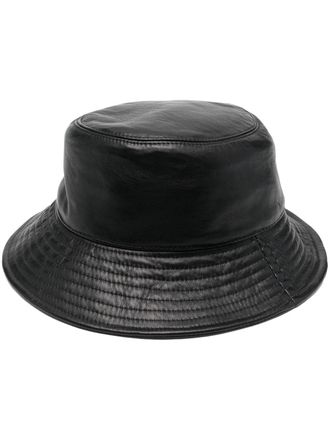 Drome bob en cuir - Noir