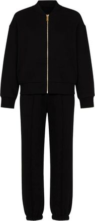 Twinset Femme, Sport, Noir, Taille: 42 FR Ensemble Jogger Pantalon et Bomber Noir