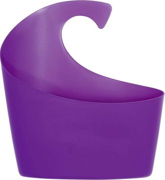 Spirella Duschkorb Sydney mit Haken zum einhängen, kombinierbares Duschregal 30,5 x 27,5 x 10 cm Lila