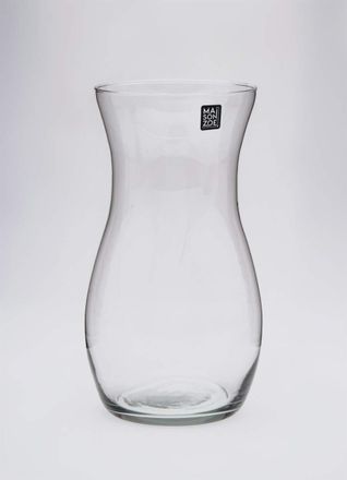 Maison Zoe Mundgeblasene und Handgefertigte Glasvase Claudia f&uuml;r Blumen, Deko & Hochzeit (30cm)