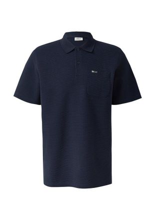 s.Oliver Kurzarmshirt Polo-Shirt Strukturiertes Poloshirt mit Brusttasche