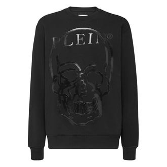 Philipp Plein unisex, Sweatshirts et sweats &agrave; capuche, Noir, Taille: 2XL SweaT-shirt LS Skull and Plein