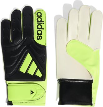 adidas Unisex COPA Glove Club, Black/Lucid Lemon/Lucid Lemon, 10