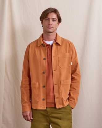 Faguo Veste en coton brique clair