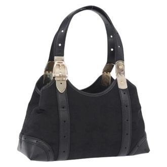 Gucci Sac bandouli&egrave;re vintage Pre-owned en toile - Femme - Pre-owned - Noir - Taille: ONE Size