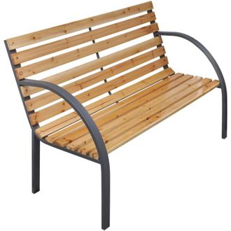 vidaXL Vidaxl - Gartenbank 112 cm Massivholz Tanne